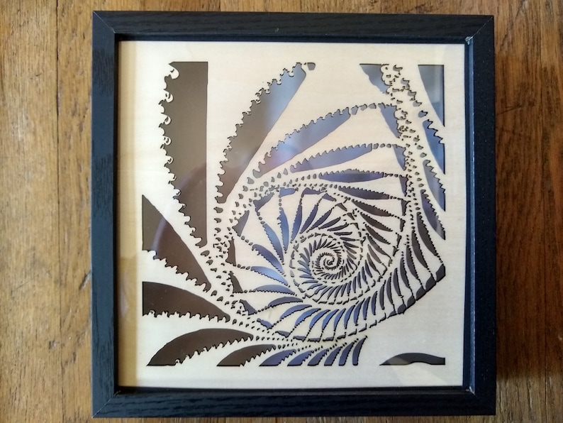 Mandelbrot Zoom Laser-cut Light Box - Etsy
