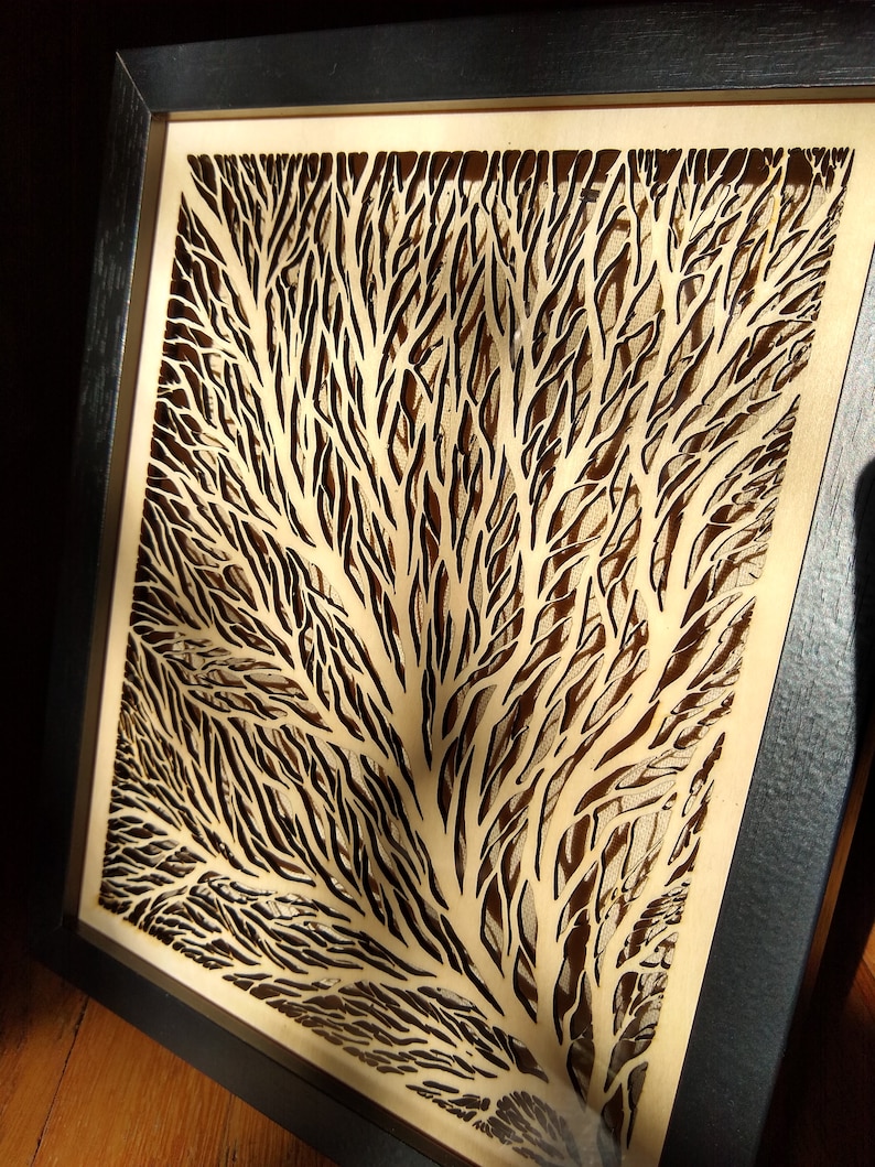 Delicate Lightning Laser-cut Light Box - Etsy