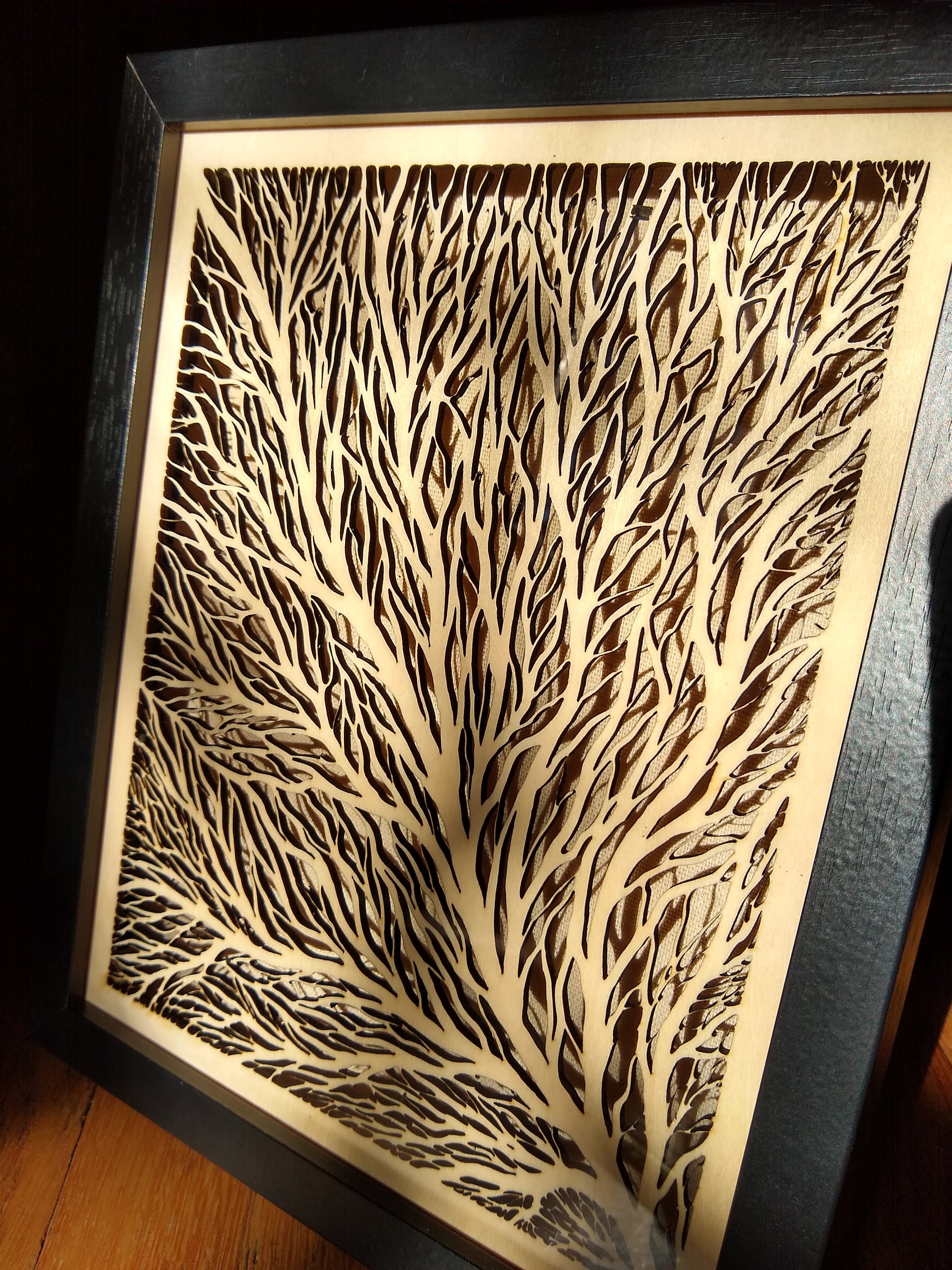 Delicate Lightning Laser-cut Light Box - Etsy