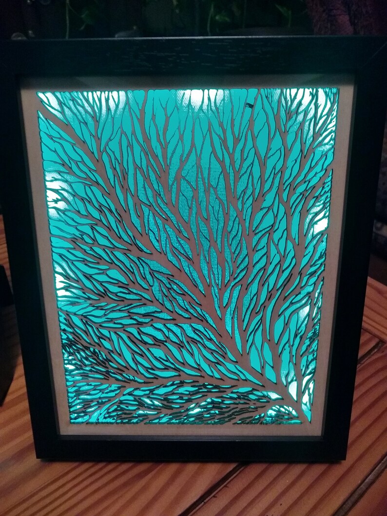 Delicate Lightning Laser-cut Light Box - Etsy