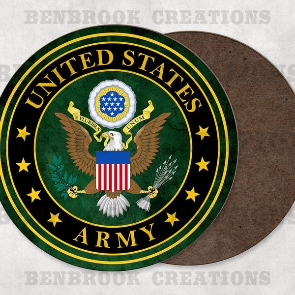 Round Army Plaque - Etsy