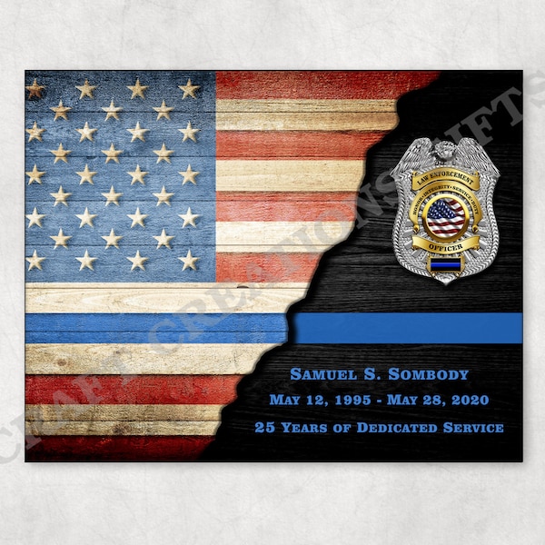 Law Enforcement Sign - Etsy