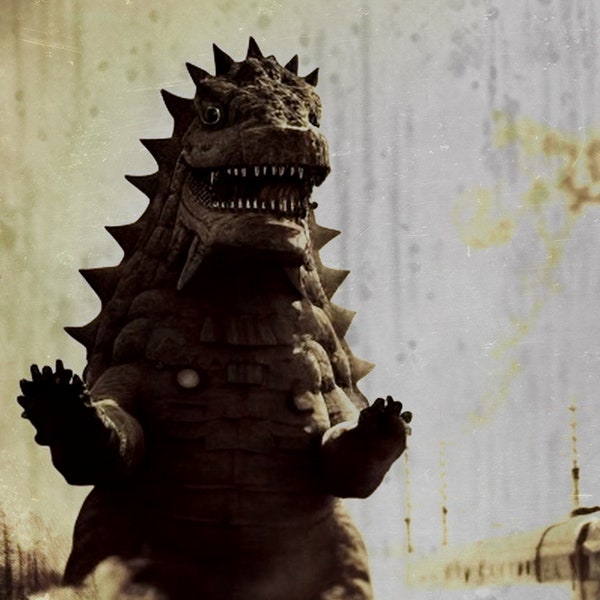 Godzilla Train Art - Etsy