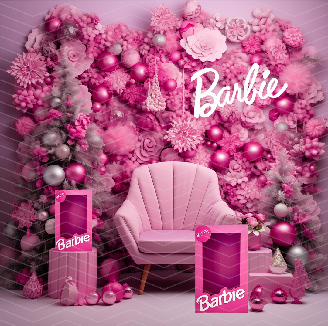 2 Christmas Barbi Digital Backgrounds DIGITAL DOWNLOADS ONLY - Etsy