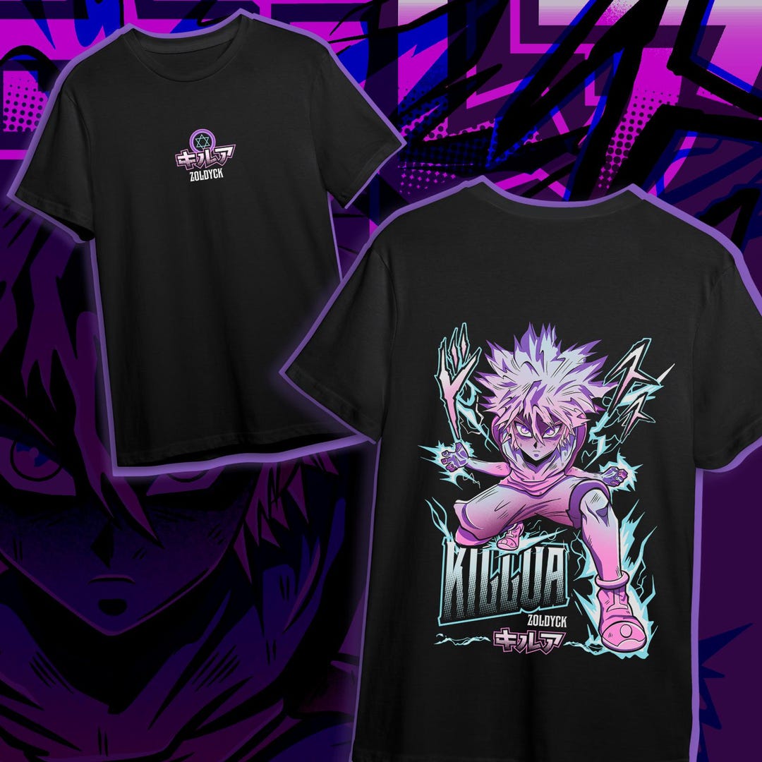 Killua T-shirt Hunter X Hunter Stylish Anime Apparel - Etsy