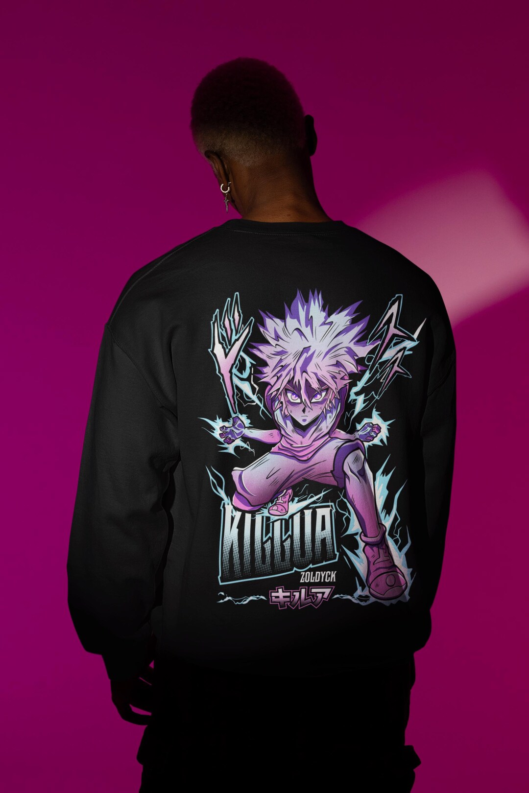 Killua Zoldric Hoodie, Killua Zoldric Sweatshirt, Aesthetic Anime ...