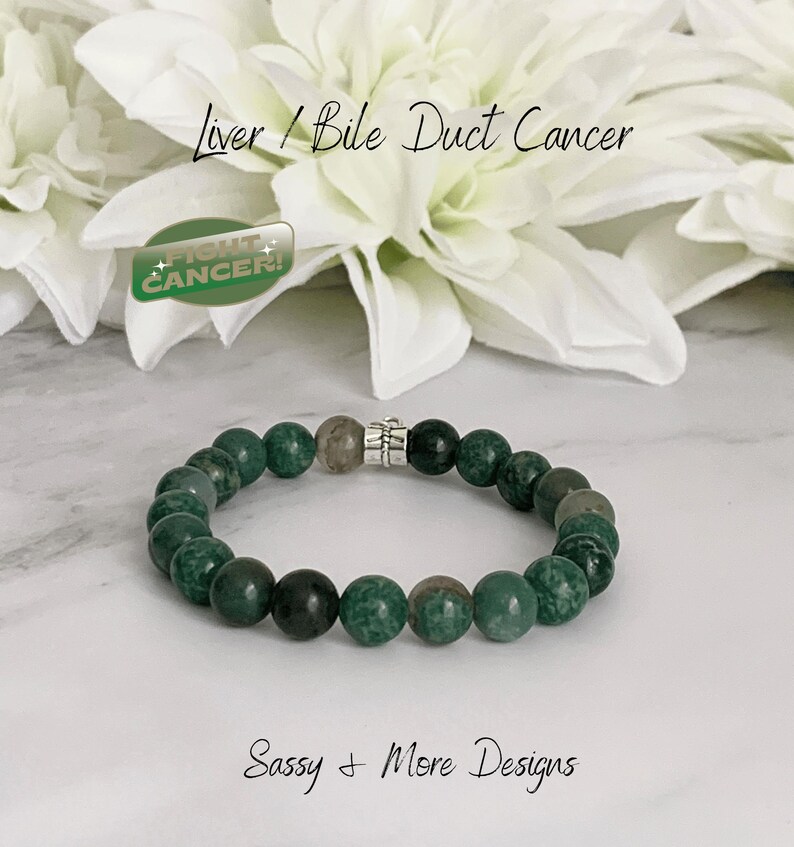 Liver Cancer Support Awareness Bracelet | Hope, Warrior, Survivor Charm ...