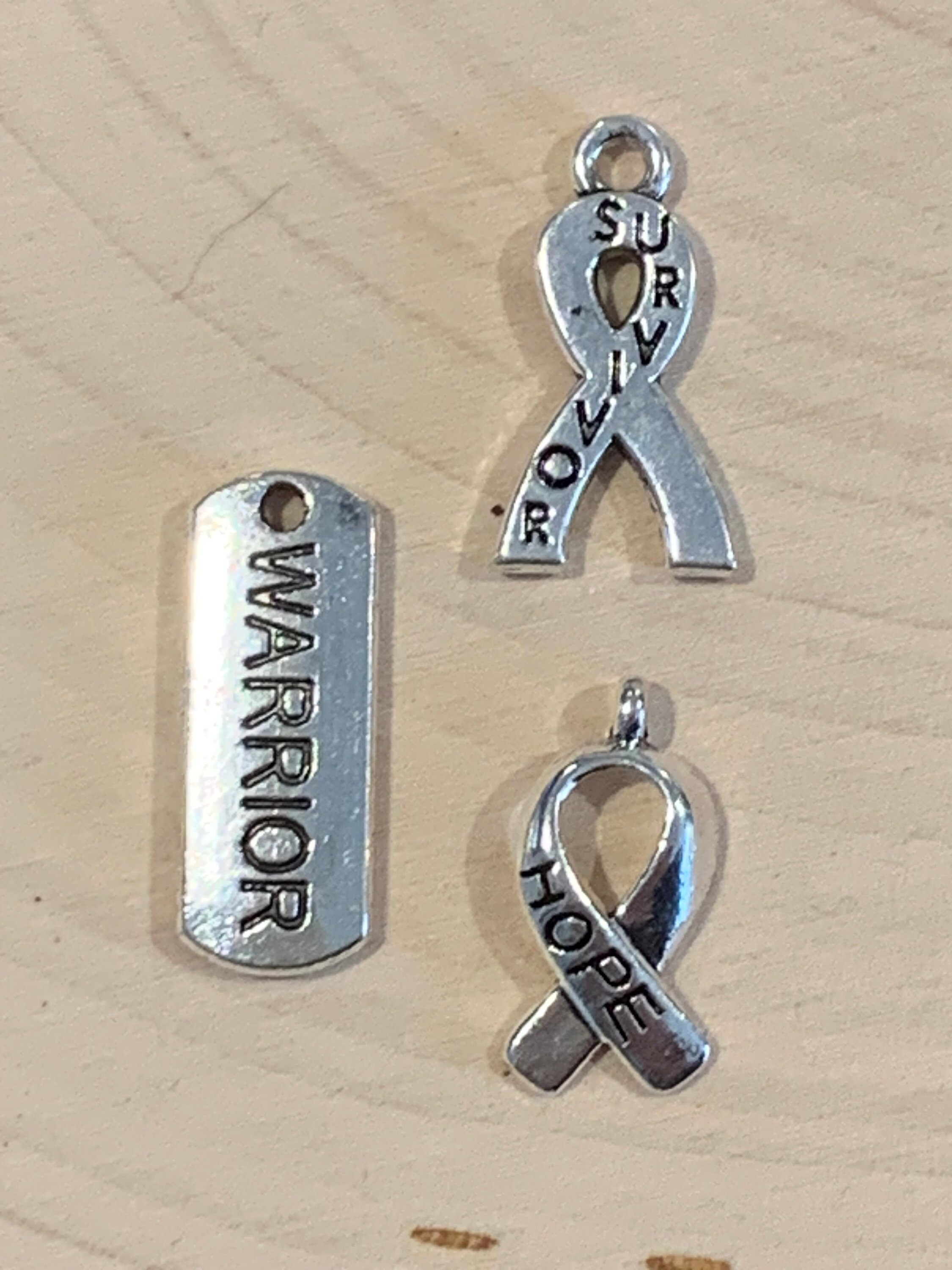 Metastatic Breast Cancer Support Awareness Beaded Bracelet Charm ...