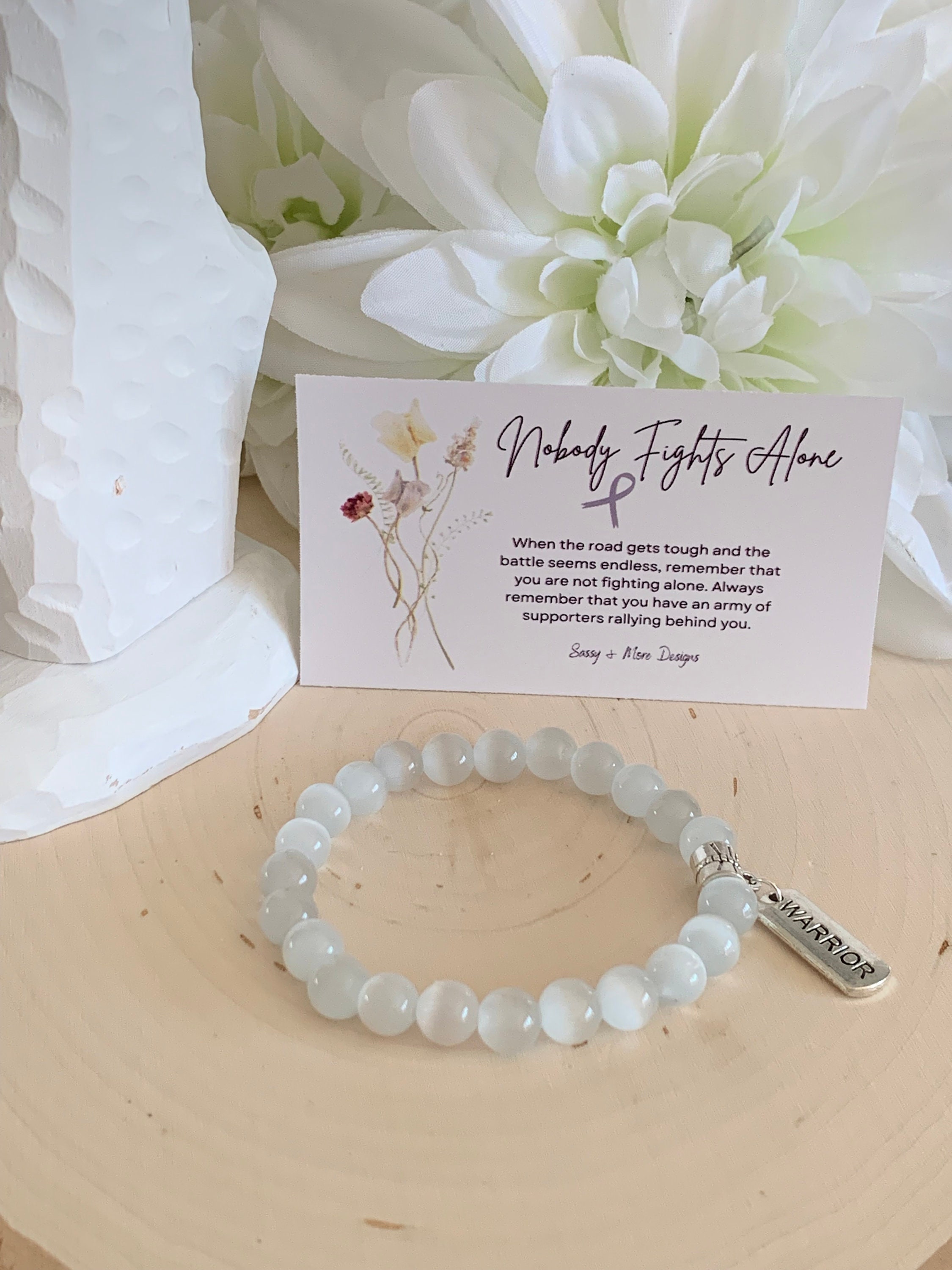 Brain Cancer-tumor Support Awareness Bracelet | Nobody Fights Alone ...