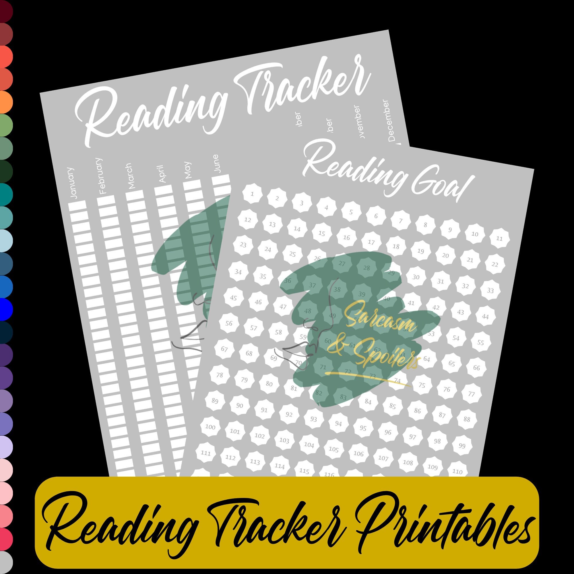 Readables Reading Tracker PDF Printables - Etsy
