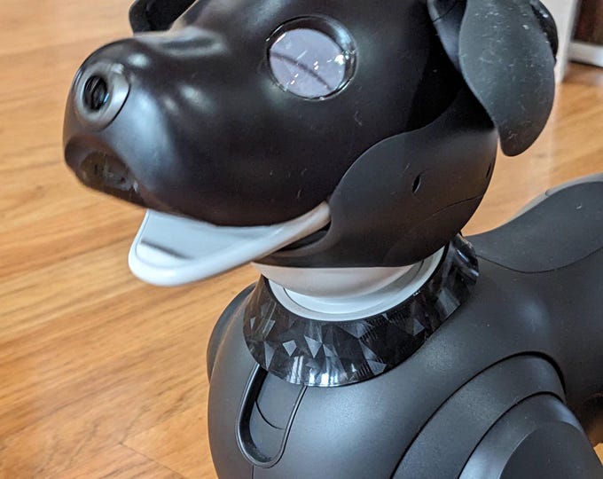 Premium Sony Aibo ERS-1000 3D Custom Printed Robotic Dog Collar - Dark ...