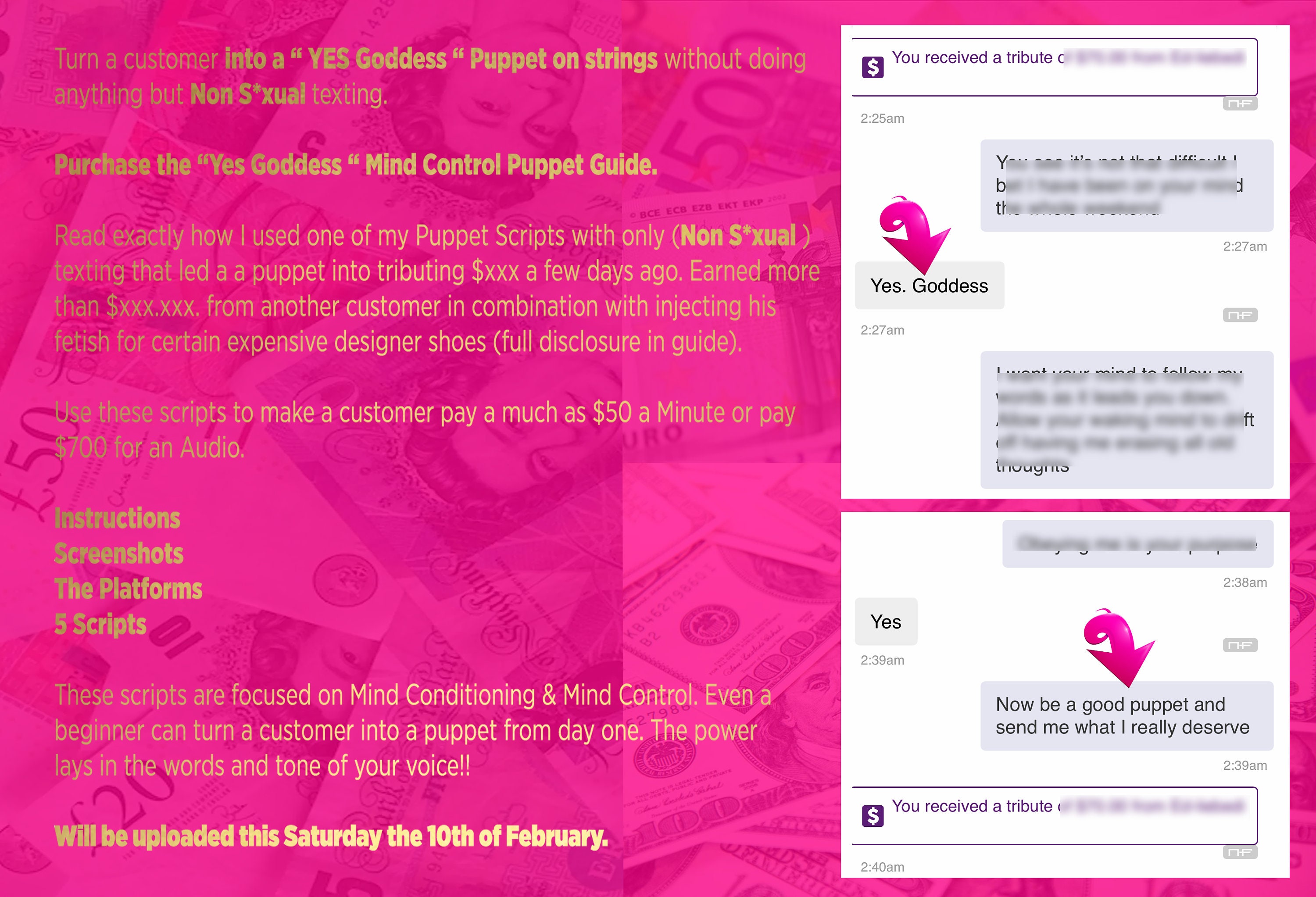 MAGIC PSSY Mind Fuk Femdom Script PPV Script Femdom Ideas Onlyfans Content Fansly Loyalfans ...