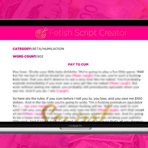 Femdom Script SISSIFICATION CROSSDRESSING Sissy Slt Sissy Script PSO ...