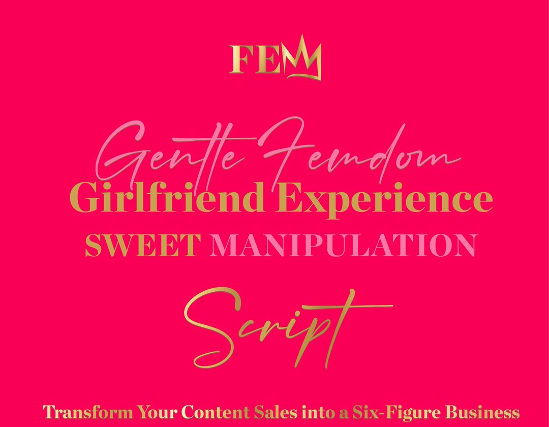 Femdom Script Sensual GFE Sweet Manipulation Femdom Strategy Findom Scripts Female Domination ...