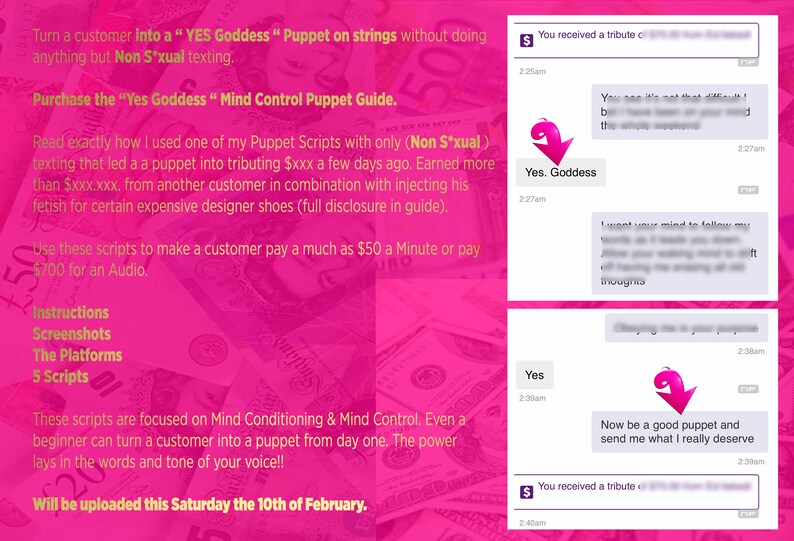 Yes Goddess Puppet Training Mind Contol Femdom Script Ppv Script Femdom Ideas onlyfans Content ...