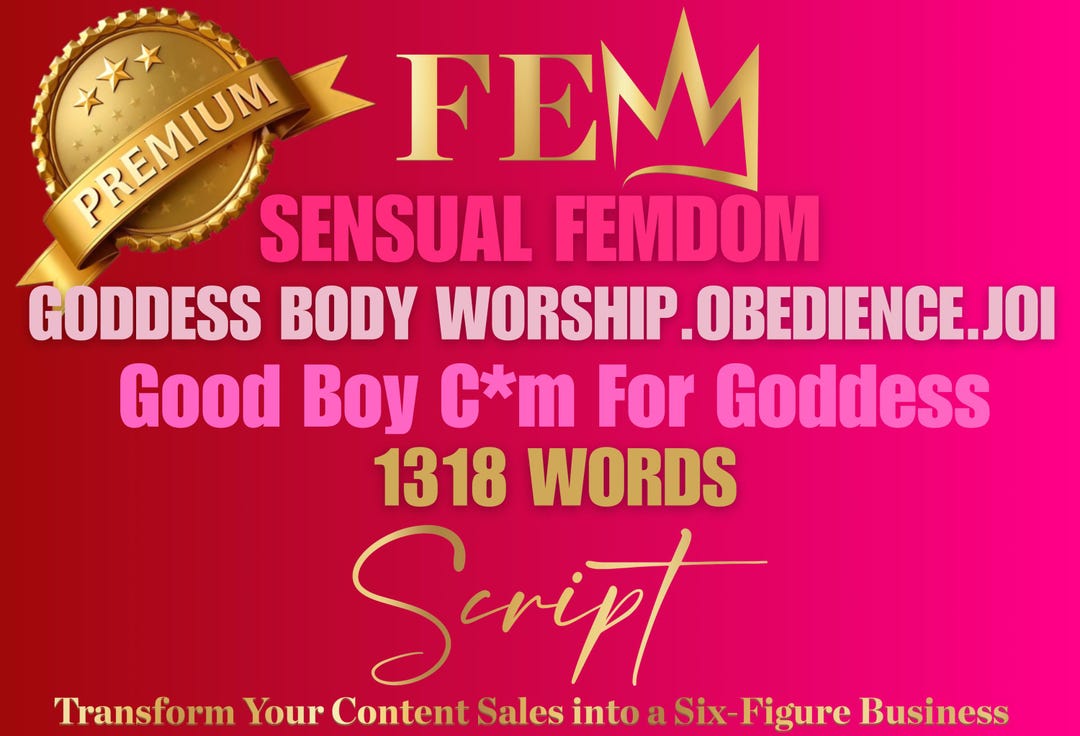 Gentle Femdom Goddess Body Worship Obedience JOI Script Beta Script Femdom Strategy Iwantclips ...