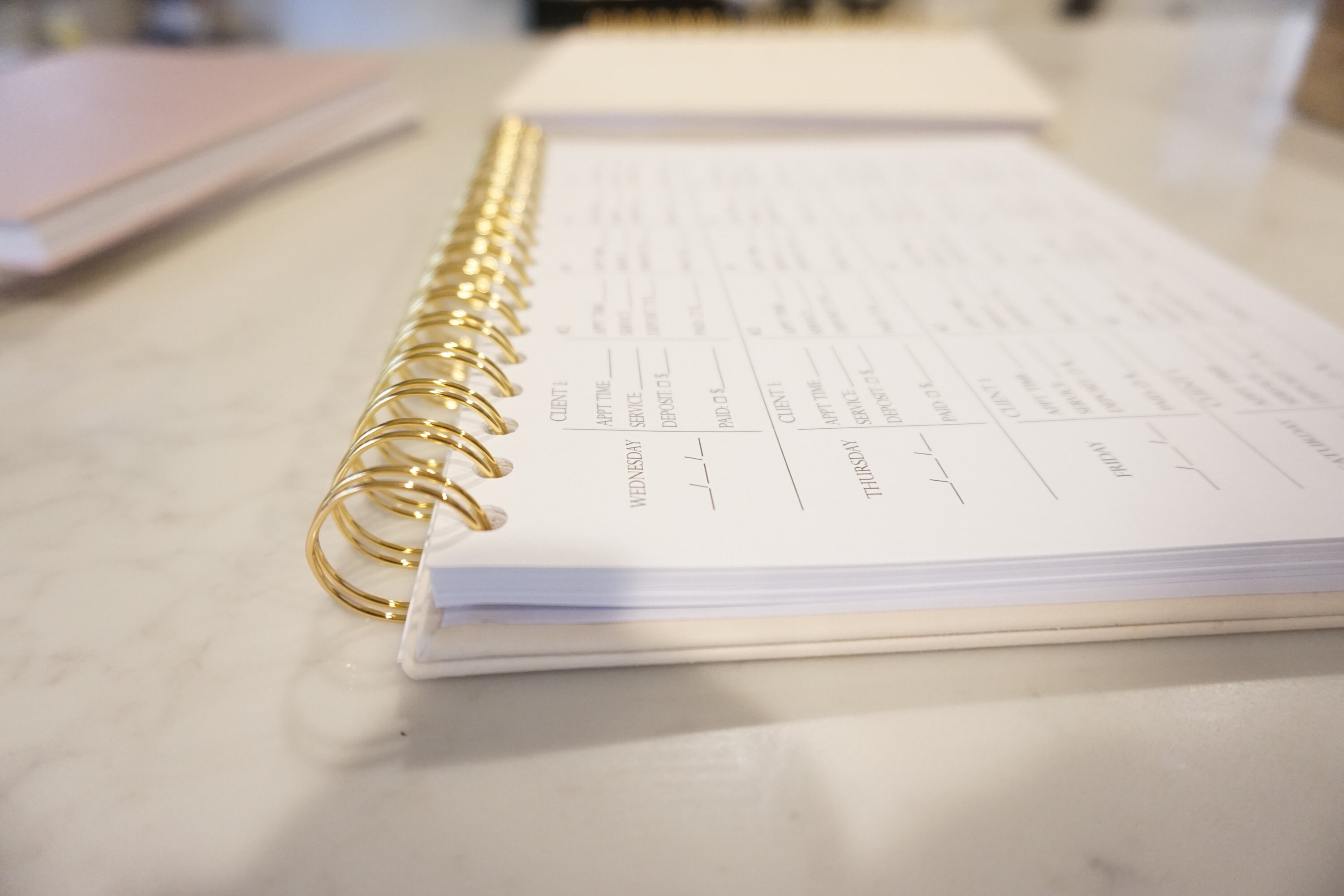 Appointment Book, Undated, Hardcover, Schedule Appointments, Minimalist ...