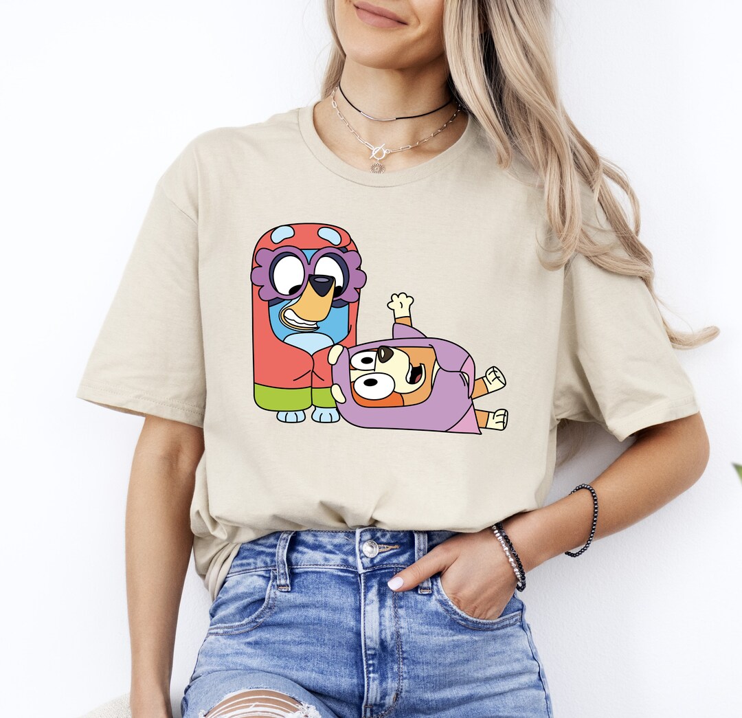 Funny Bluey Friends T-shirt, Bluey Cartoon Shirt, Bluey Birthday Party ...