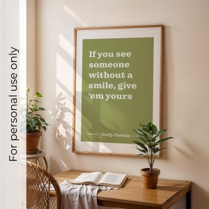 Dolly Parton Quote Printable Wall Art - Instant Download Minimalist ...
