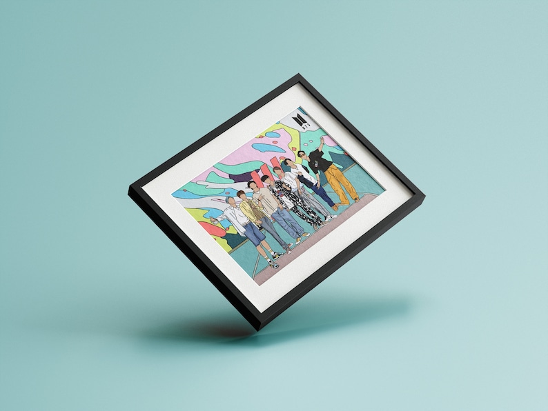 BTS Colorful, BTS Digital Download, BTS Poster, Bts Wall Art, Bts ...