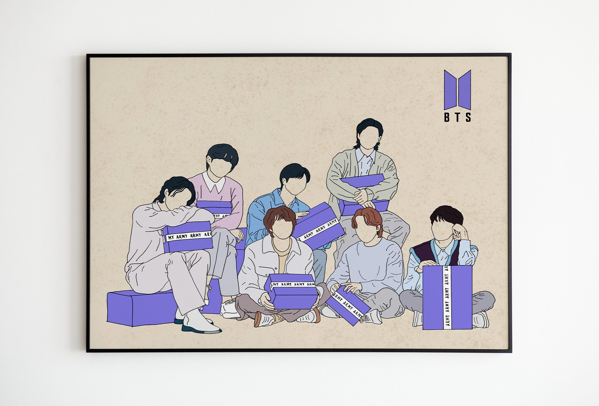 BTS, Bts Digital Download, Bts Poster, BTS Wall Art, Bts Minimal, Bts ...