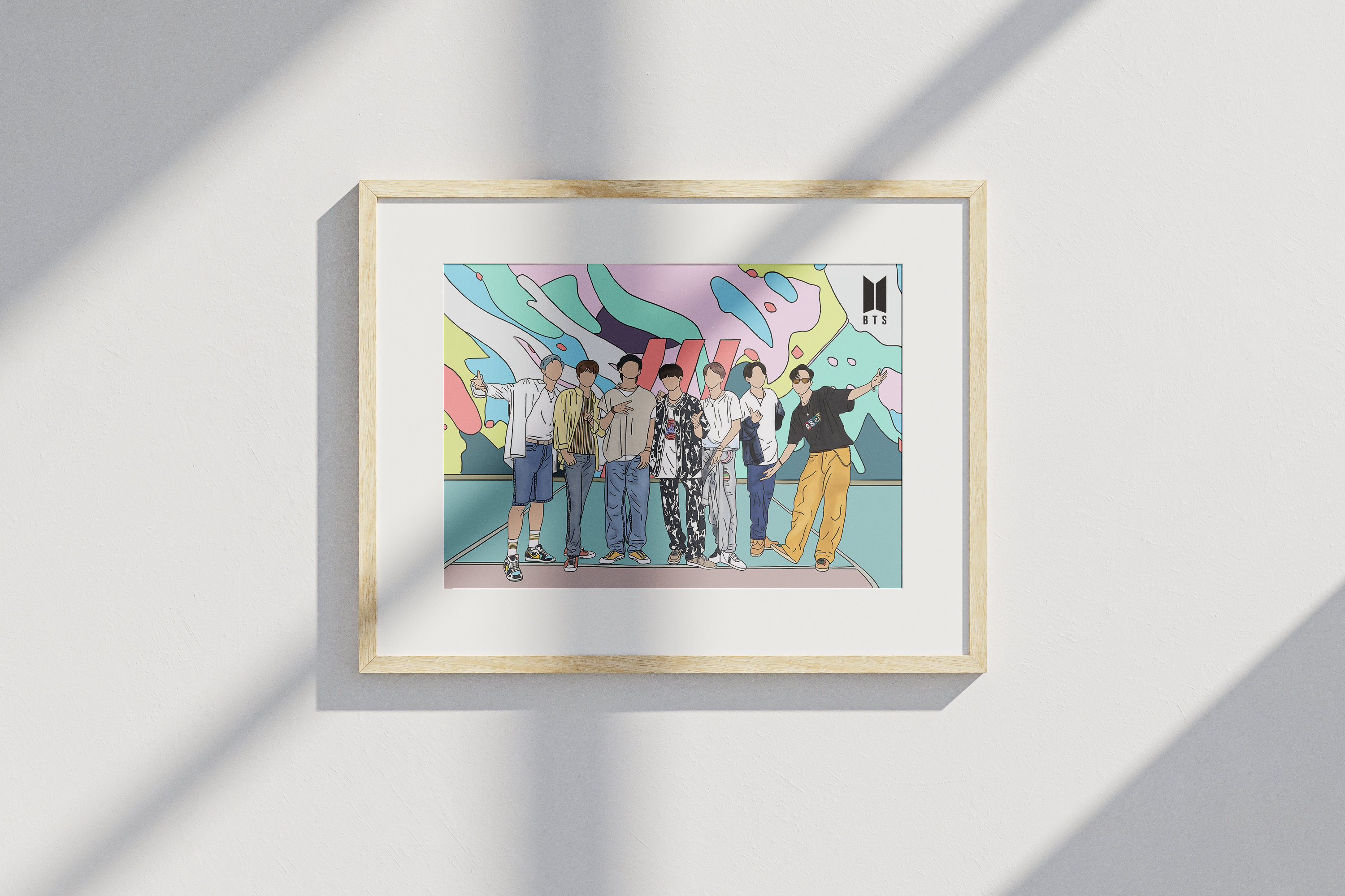 BTS Colorful, BTS Digital Download, BTS Poster, Bts Wall Art, Bts ...