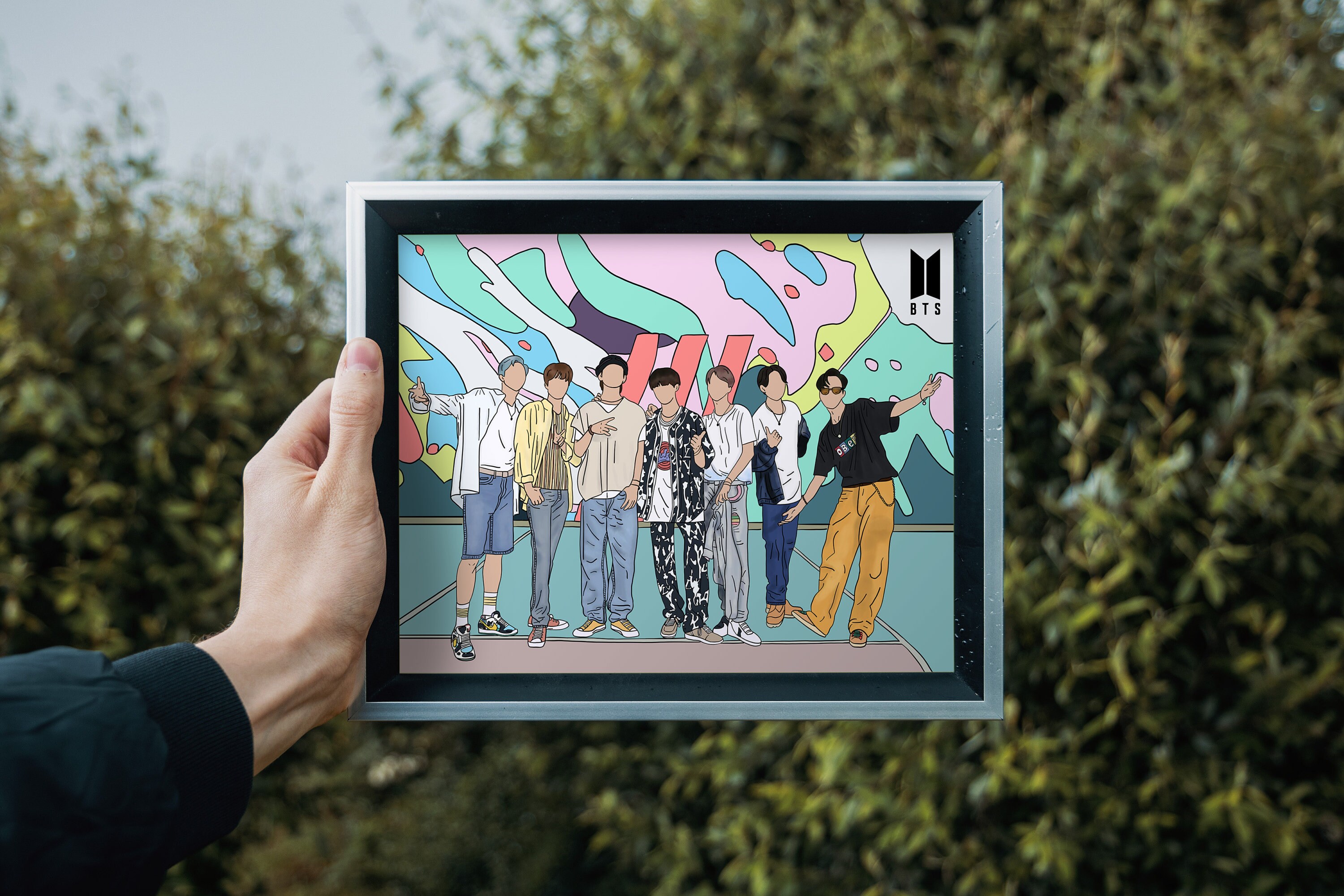 BTS Colorful, BTS Digital Download, BTS Poster, Bts Wall Art, Bts ...