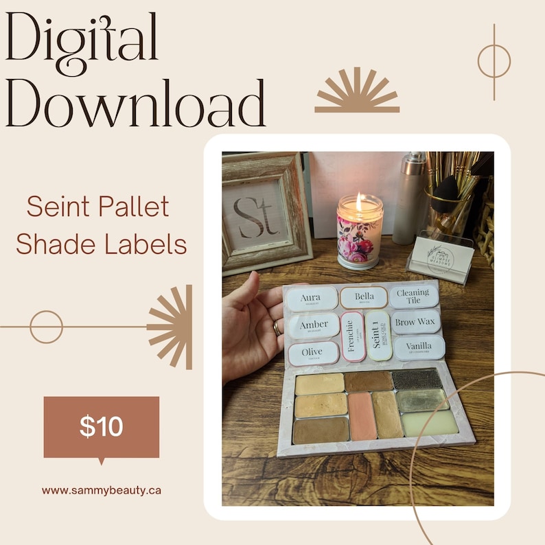 Labels for Seint Beauty Pallet- All Shades - Etsy