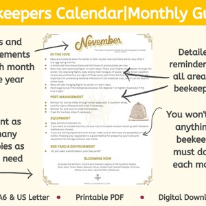 Beekeepers Record Keeping Bundle 2026 for Northern US States , Beehive ...