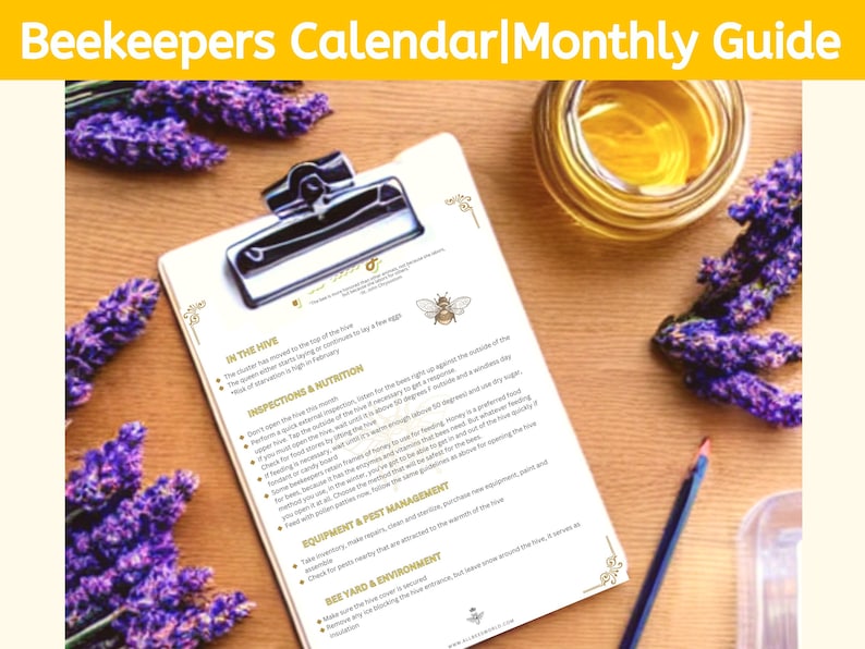 Beekeeper's Calendar and Monthly Beekeeping Guide 2025, Backyard ...