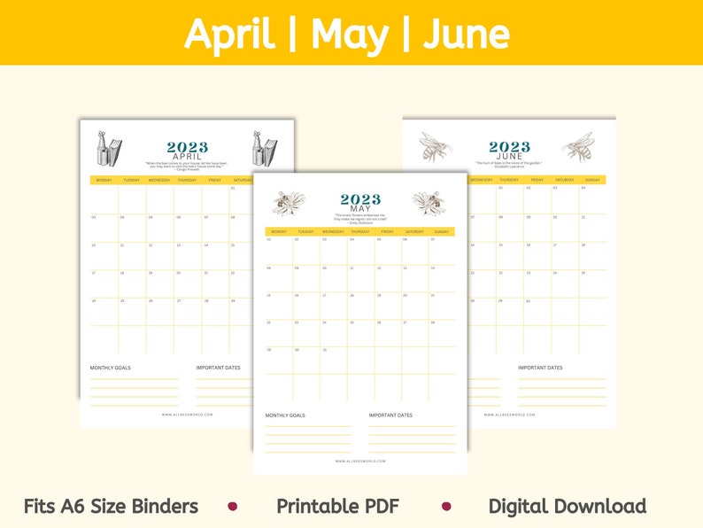 Beekeeper's Calendar and Monthly Beekeeping Guide 2025, Backyard ...