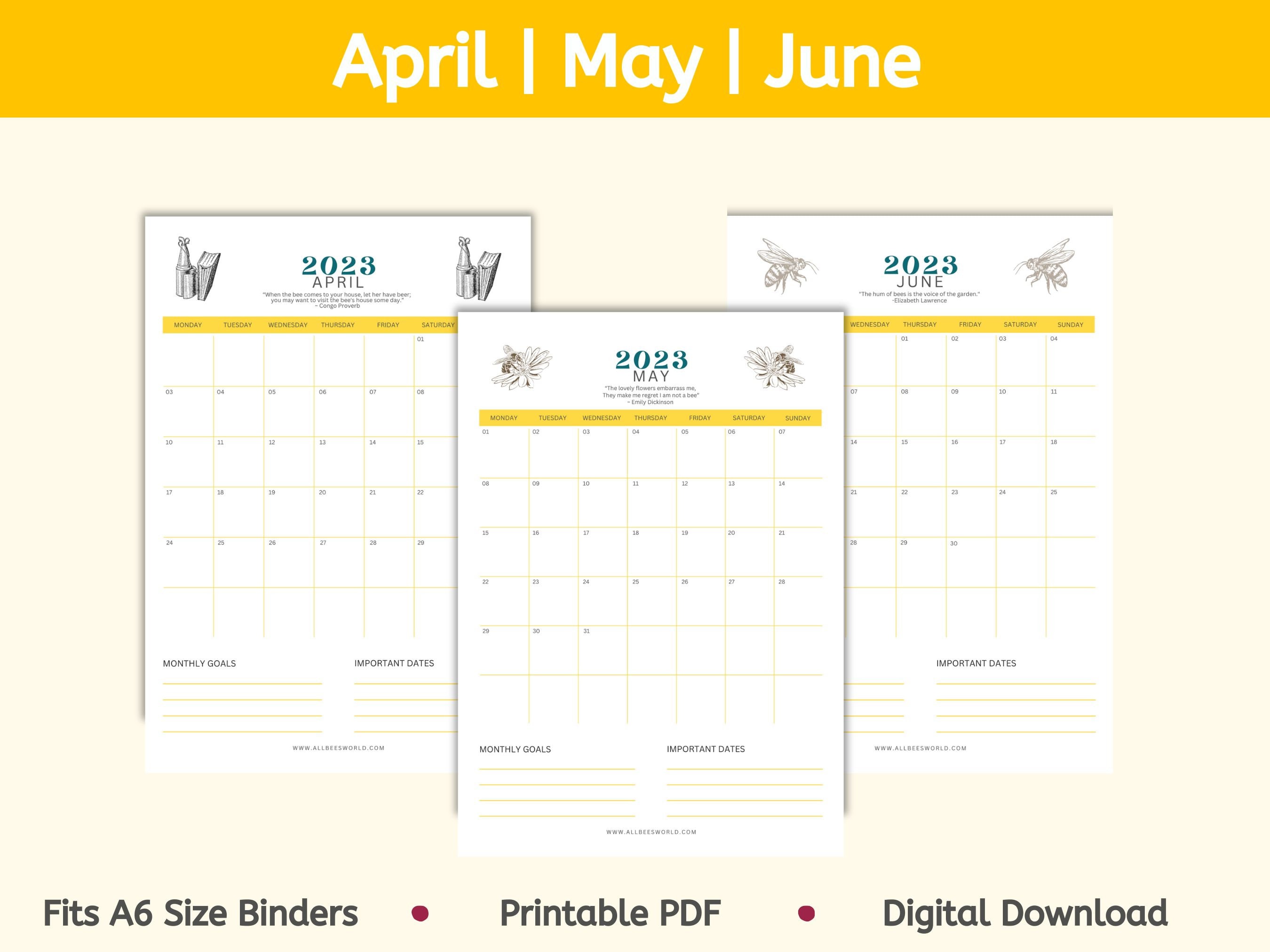 Beekeeper's Calendar and Monthly Beekeeping Guide 2025, Backyard ...