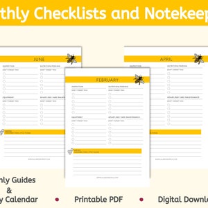 Beekeepers Record Keeping Bundle, Beekeeping Logbook, Beehive ...