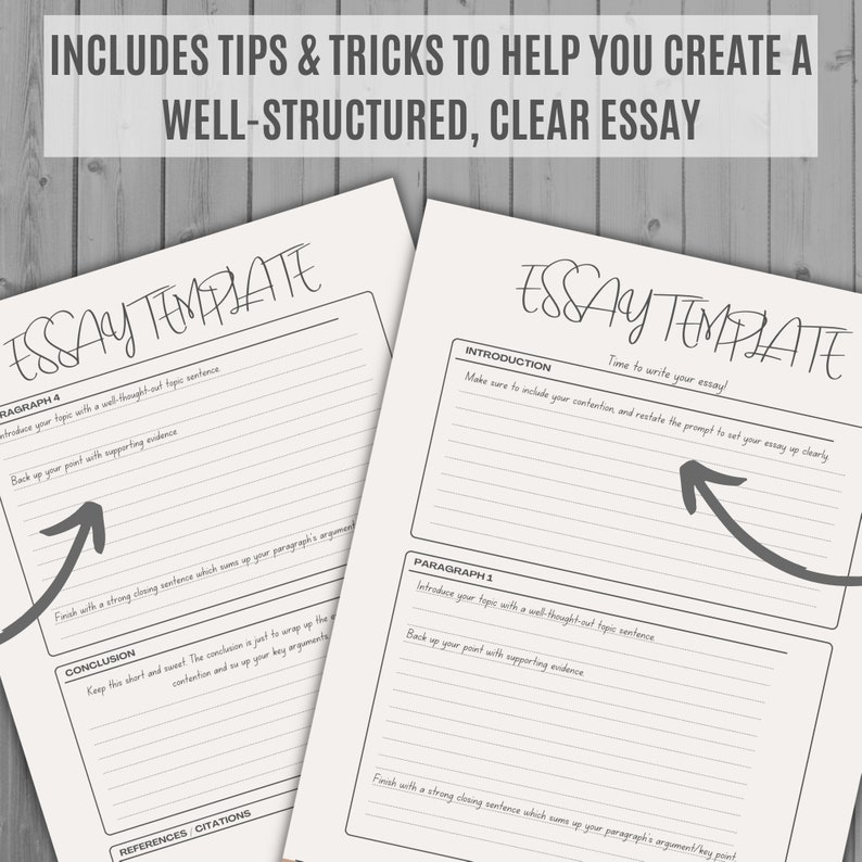 Essay Planner | Template and Structure Guide Bundle, Academic College ...