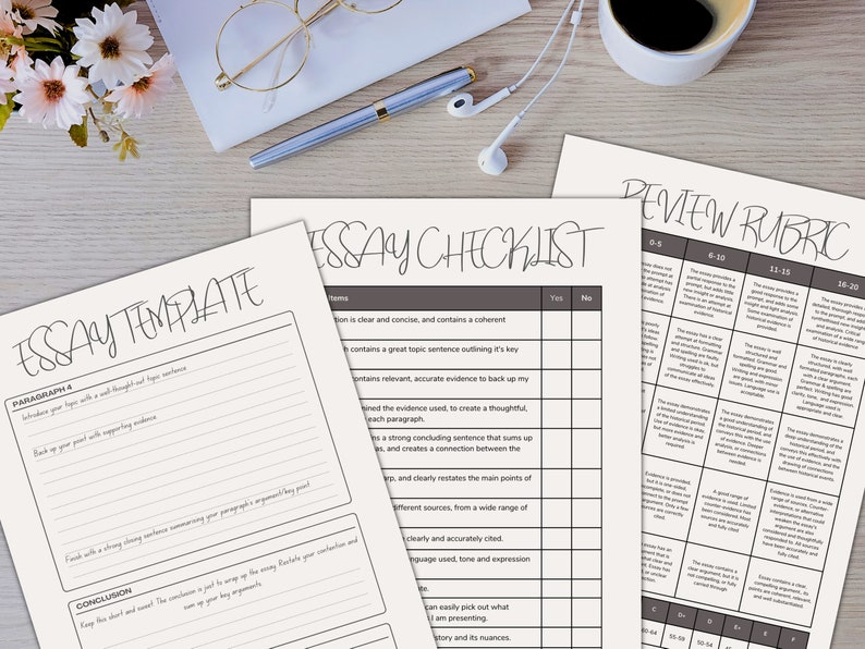 History Essay Planner, Outline Template & Marking Rubric Bundle ...
