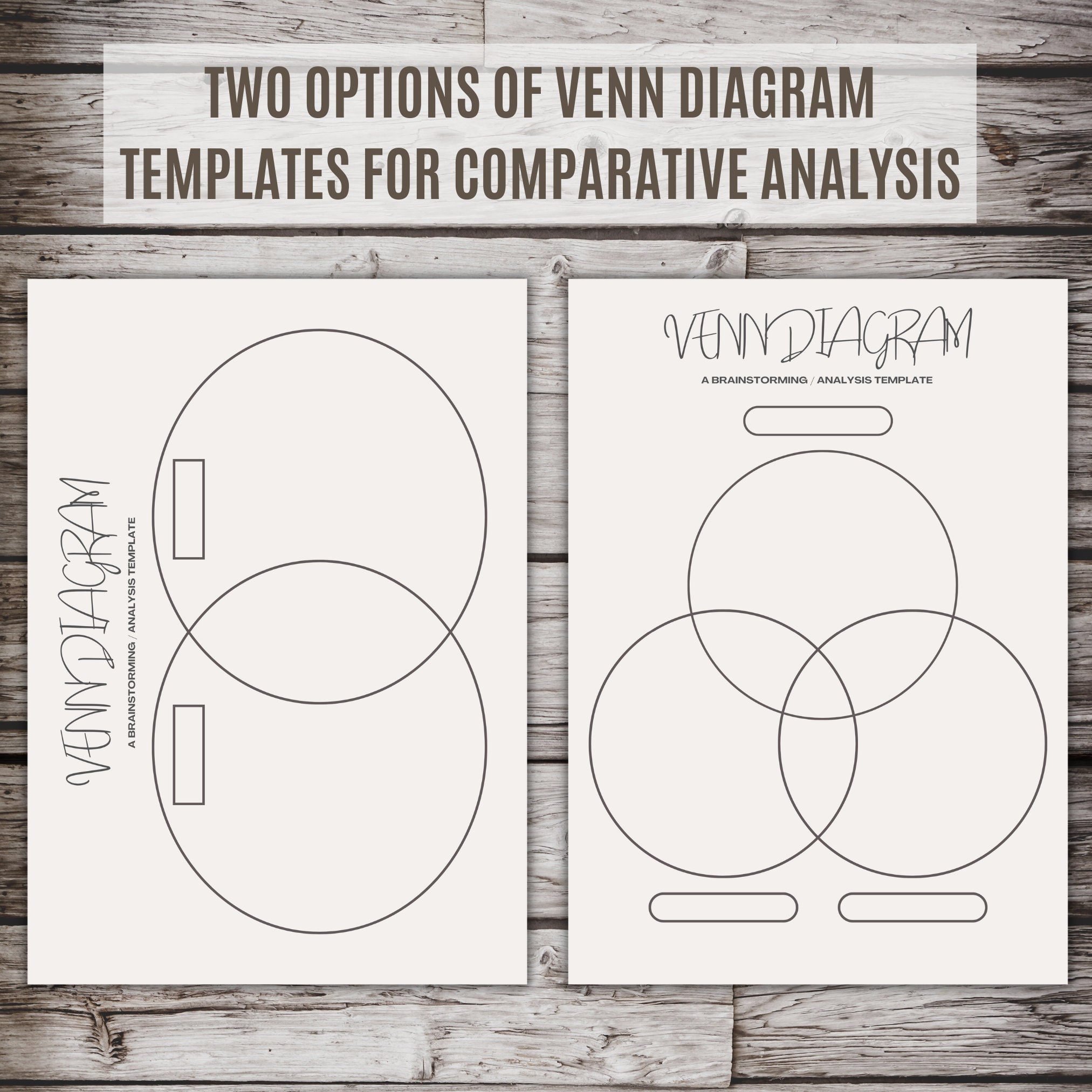 Brainstorming Template Bundle | 6 Thinking Hats 5 Ws Mindmaps Venn ...