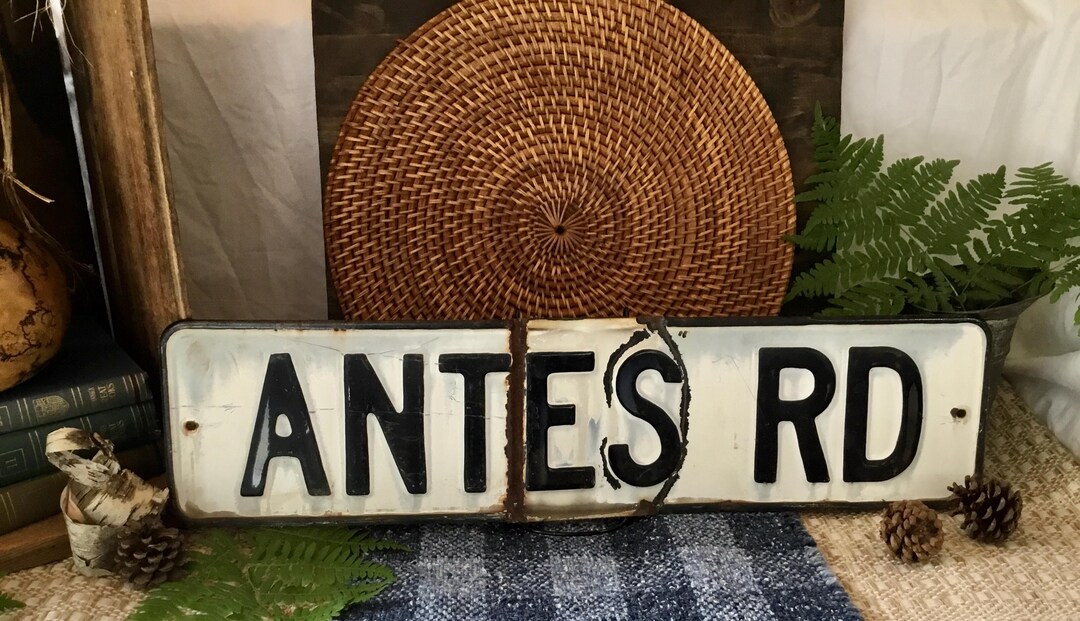 Vintage Metal Street Sign - Etsy