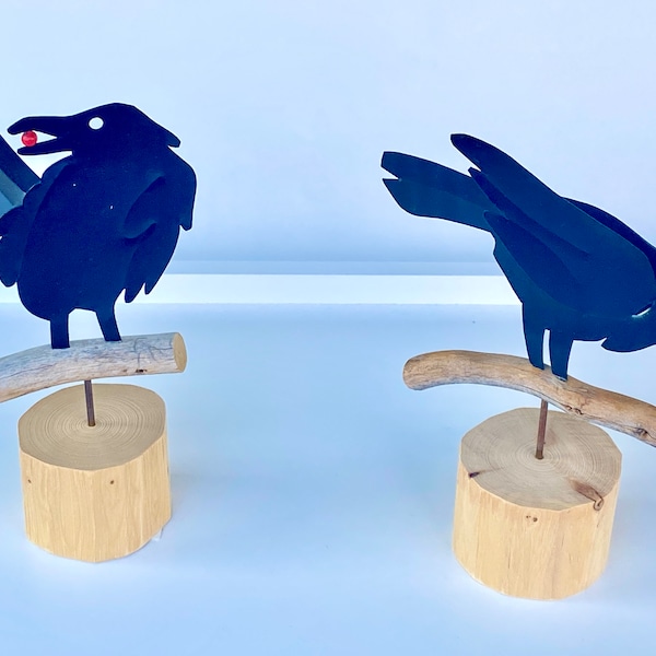 Crow Figurine - Etsy