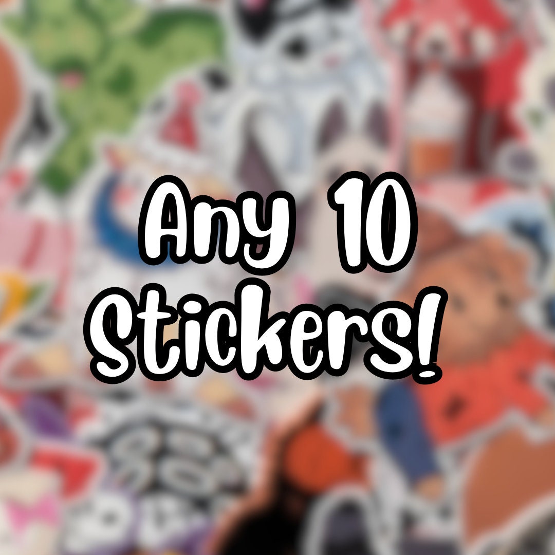 Pick Any 10 Stickers || Discounted Sticker Bundle || Water-resistant ...