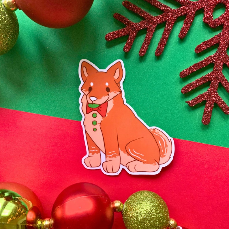 Gingerbread Animals || Water-resistant/waterproof 3in. Vinyl Sticker ...