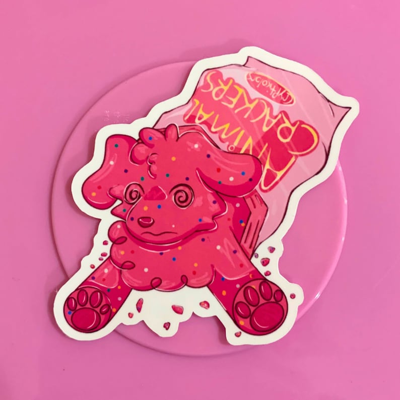 Frosted Animal Cracker Puppy || Water-resistant/waterproof Vinyl Matte ...