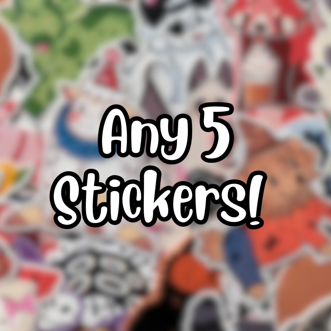 Pick Any 5 Stickers || Discounted Sticker Bundle || Water-resistant ...