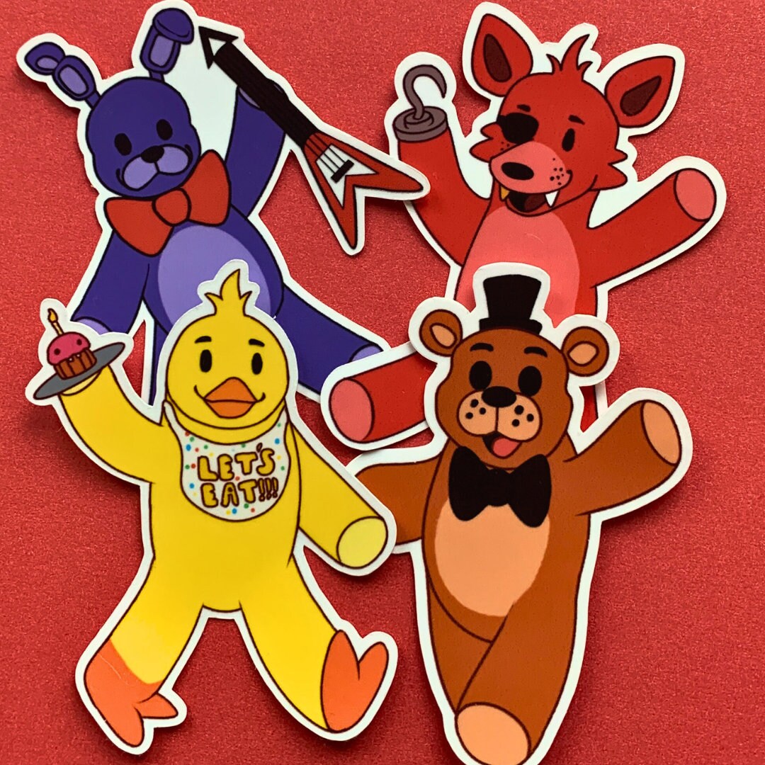 Animatronic Plushie Friends || Water-resistant/waterproof 3in. Vinyl ...