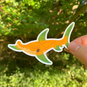 Fruit Shark Sticker Set || Water-resistant/waterproof Vinyl Matte Sea ...