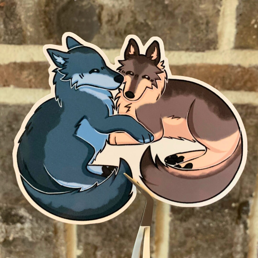 Animal Couples V.1 Water-resistant/waterproof 3in. Vinyl Sticker Set - Etsy