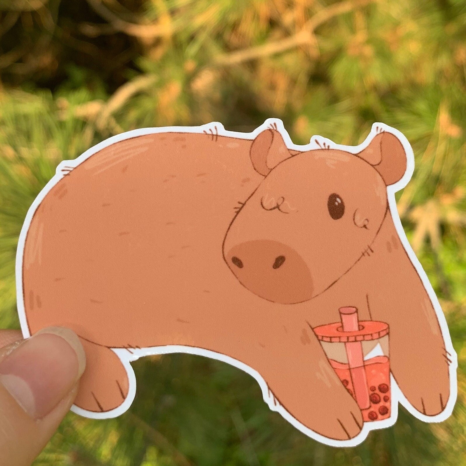 Boba Tea Animals Sticker Set Water-resistant/waterproof - Etsy