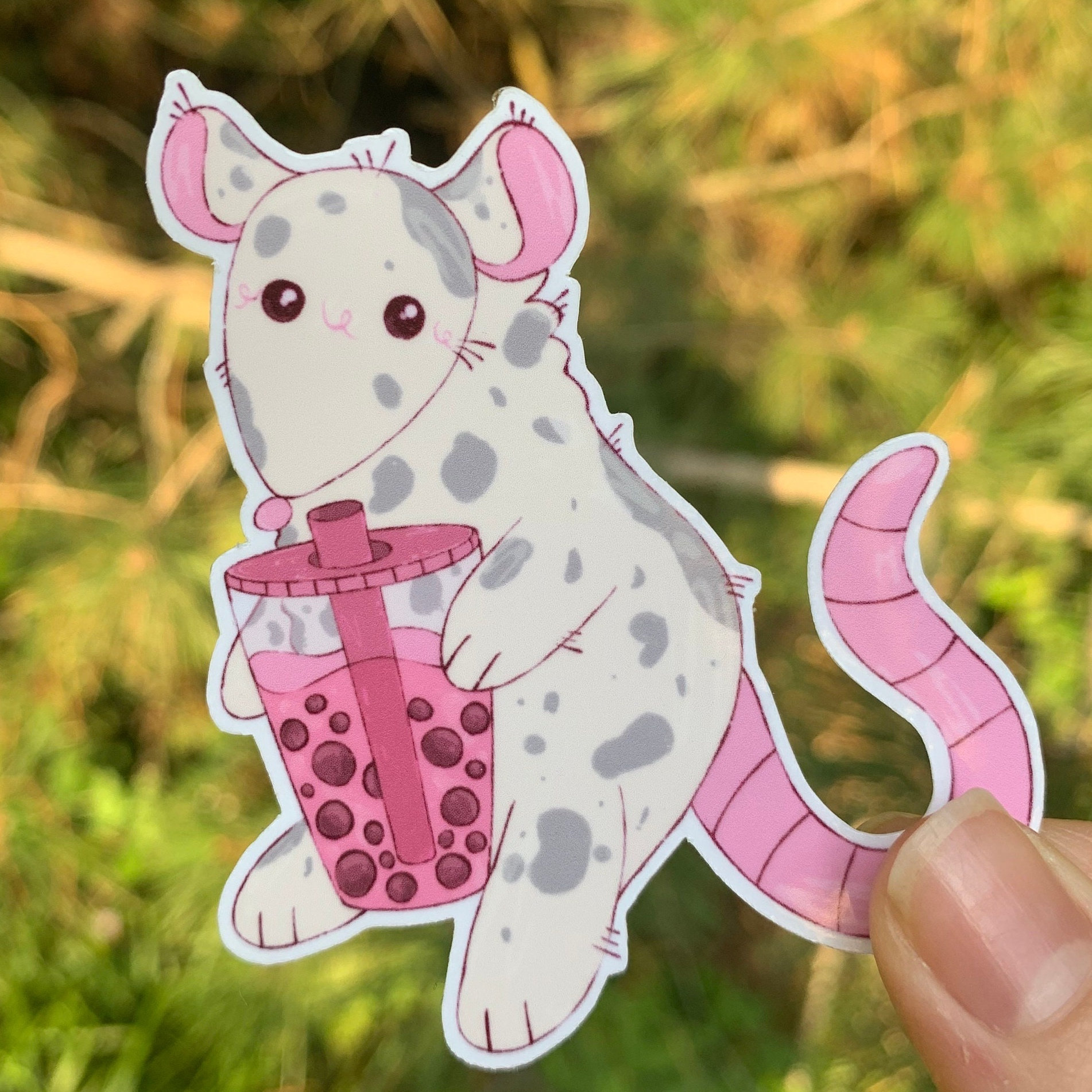 Boba Tea Animals Sticker Set Water-resistant/waterproof - Etsy