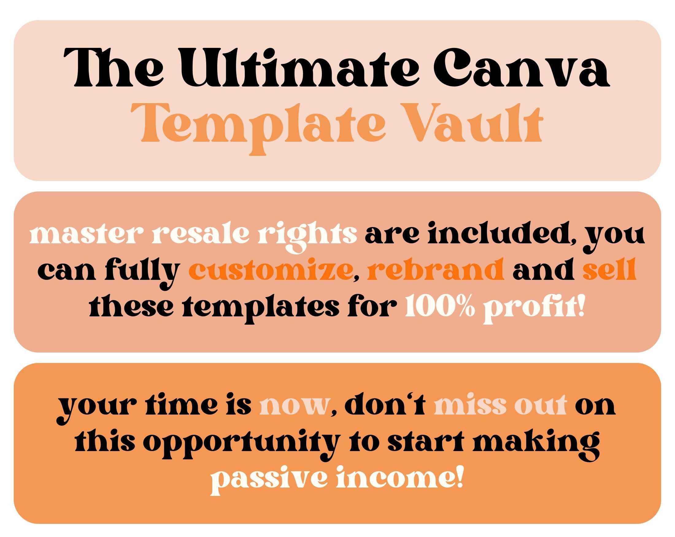 Ultimate Canva Template Vault | Master Resell Rights | MRR | Done for ...