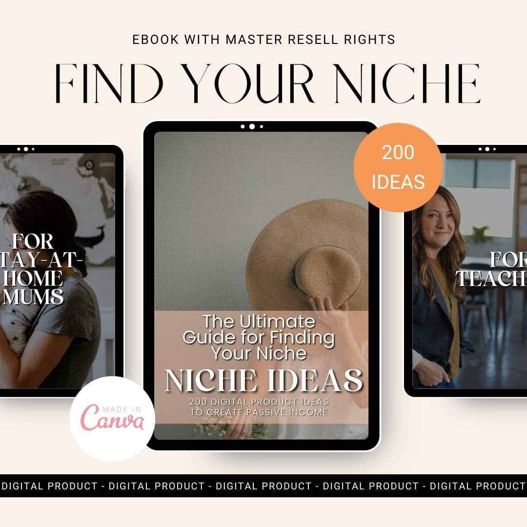 Find Your Niche | Digital Product Ideas | Master Resell Rights | MRR ...