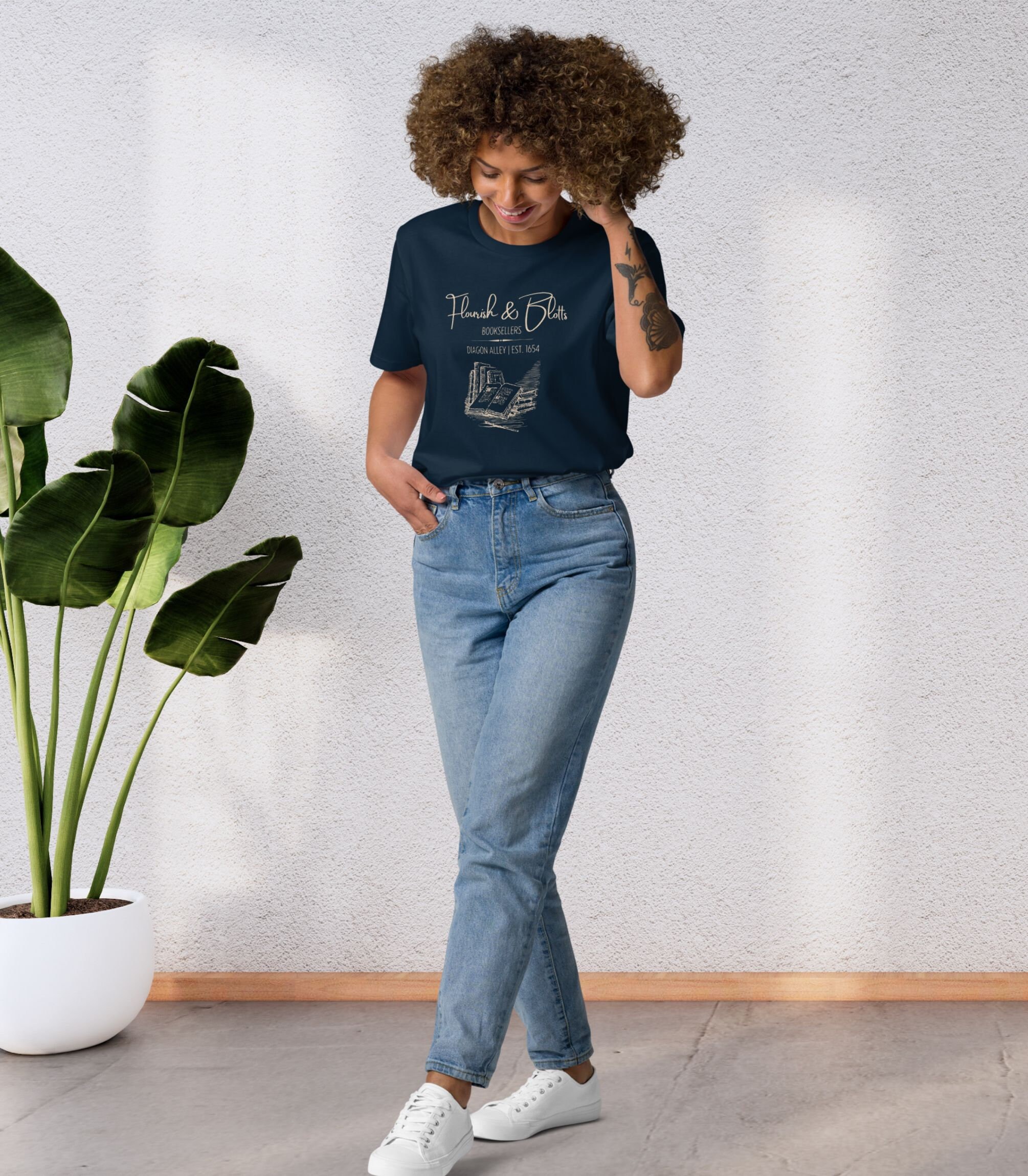 Flourish And Blotts Harry Potter Inspired T Shirt Etsy